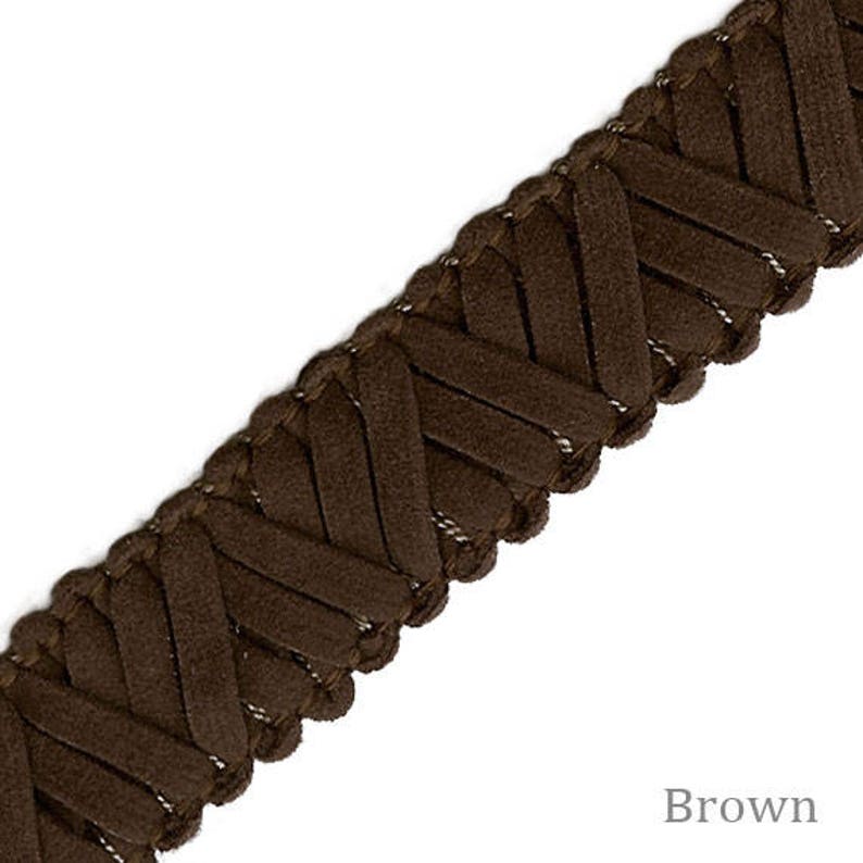 1/2 Faux Suede Braid Trim by 2-yards 5 Colors YD-650 - Etsy
