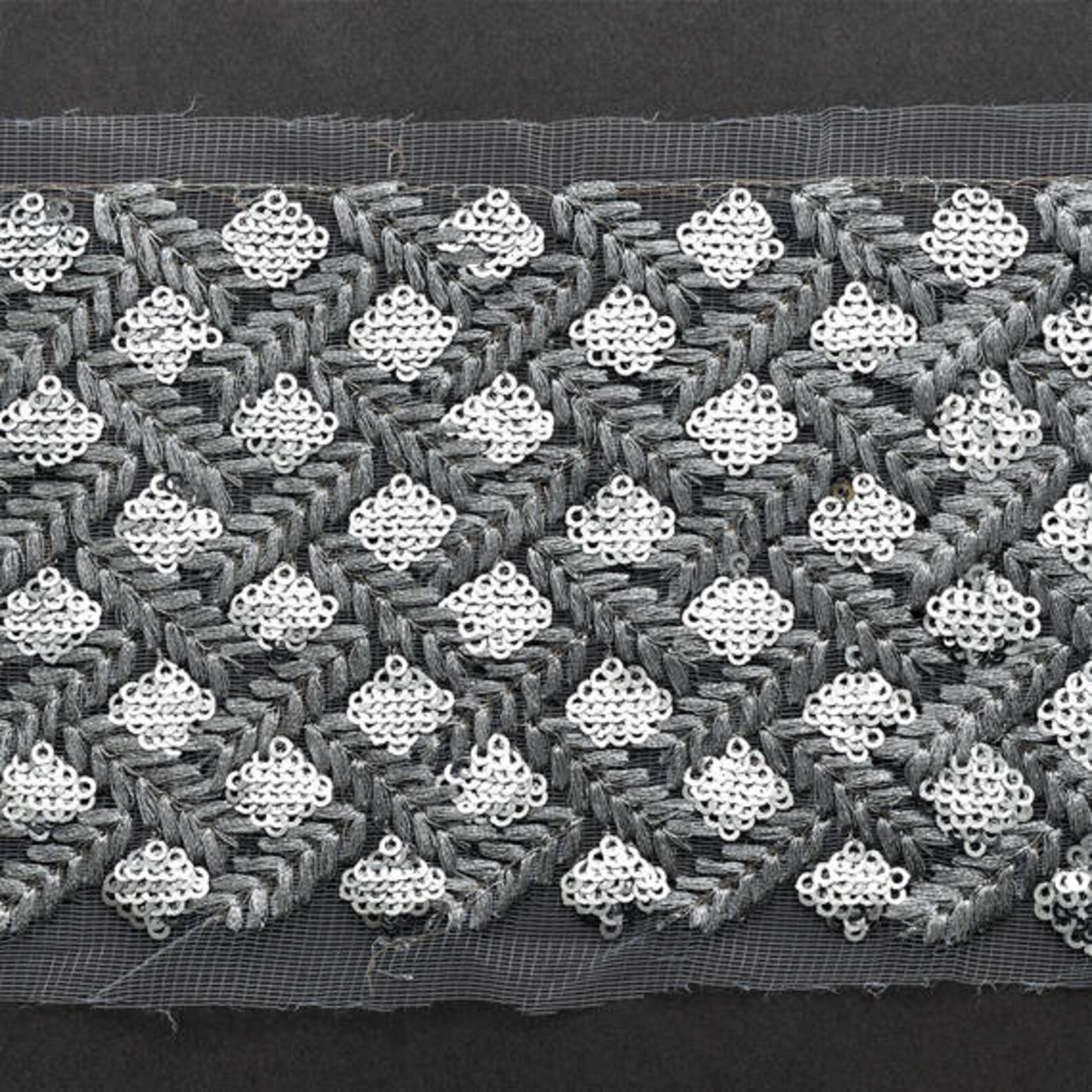 4 Metallic Sequin and Thread Trim by 1-yard Gold - Etsy