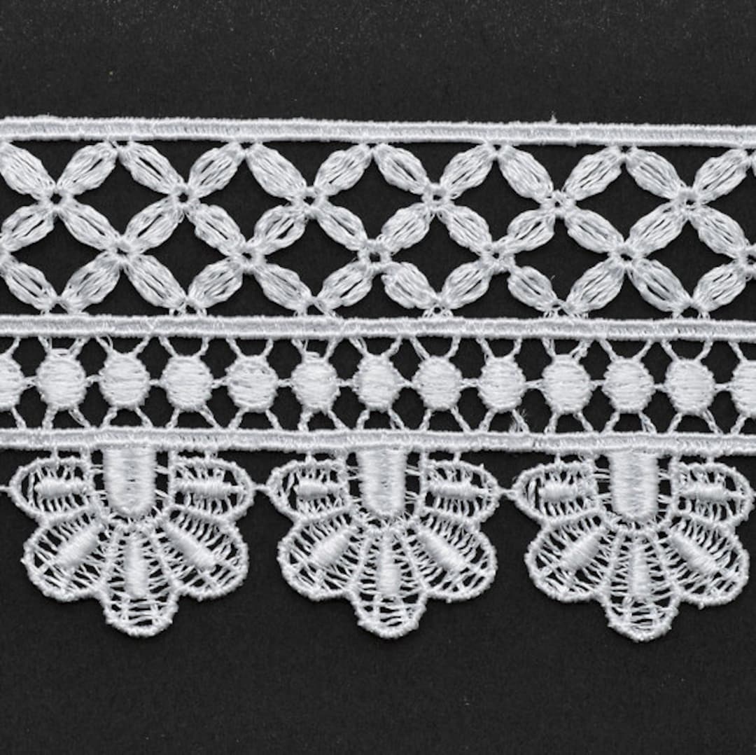 2-1/8 Inch Venise Lace Trim by 1 Yard, Black, BAT-6937 - Etsy