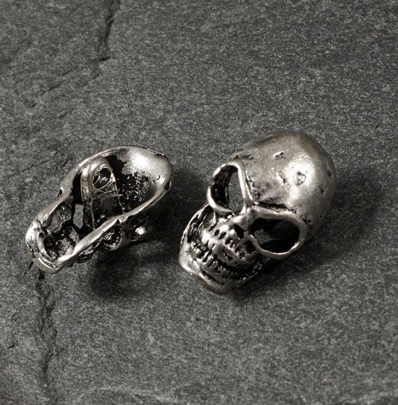 24mm Metal Skull Button With Shank by 2 Pcs TR-11144 - Etsy