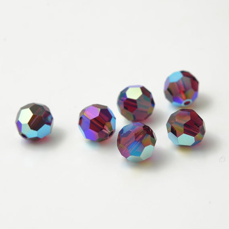 24 Pcs 8mm Swarovski Crystal Round Beads 5000 Light Azore - Etsy