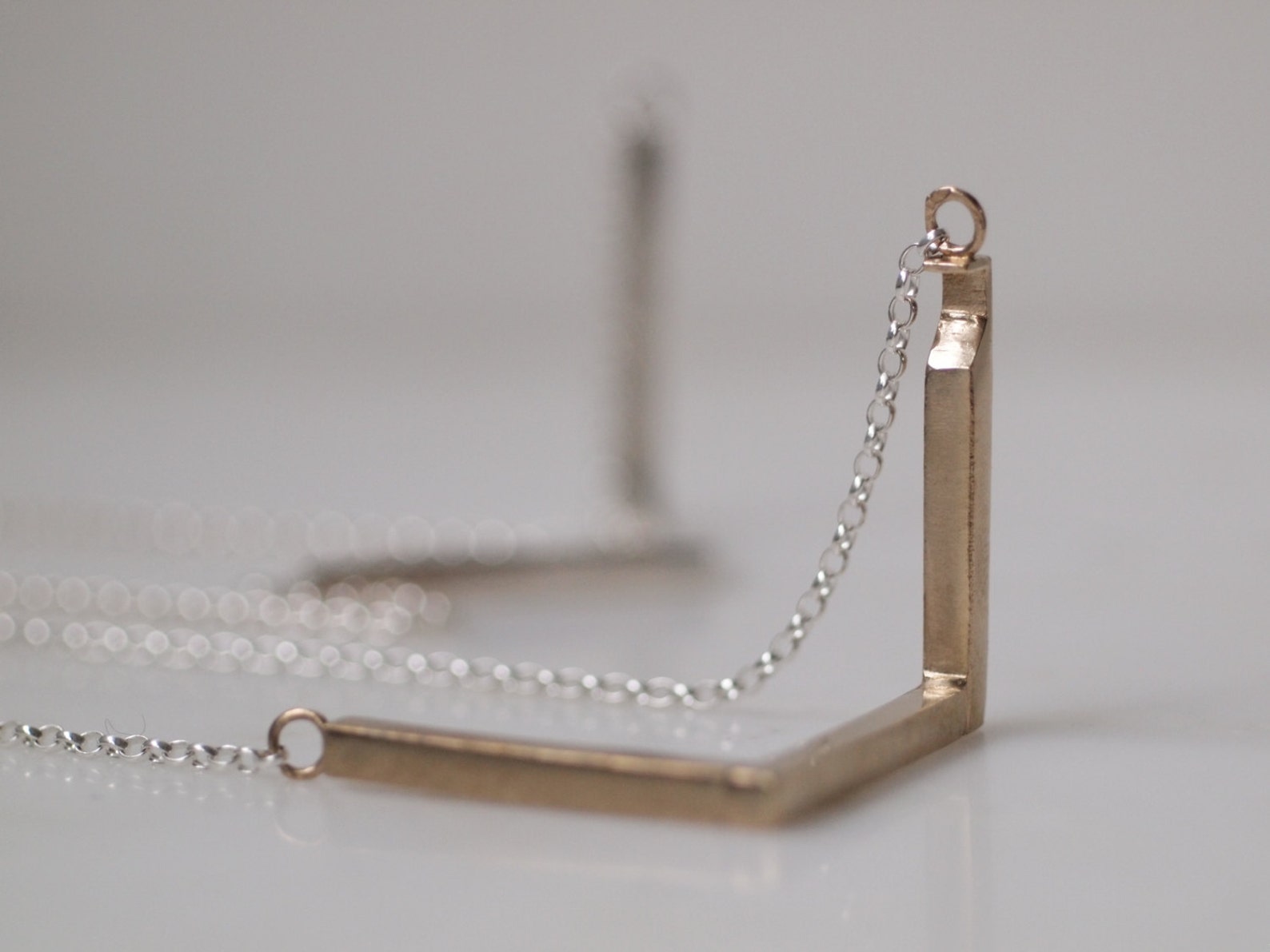 Optical Illusion 3D Impossible Triangle Necklace in Sterling - Etsy UK