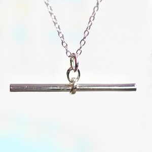 Sterling Silver T-bar Toggle Handmade Balance Necklace - Etsy