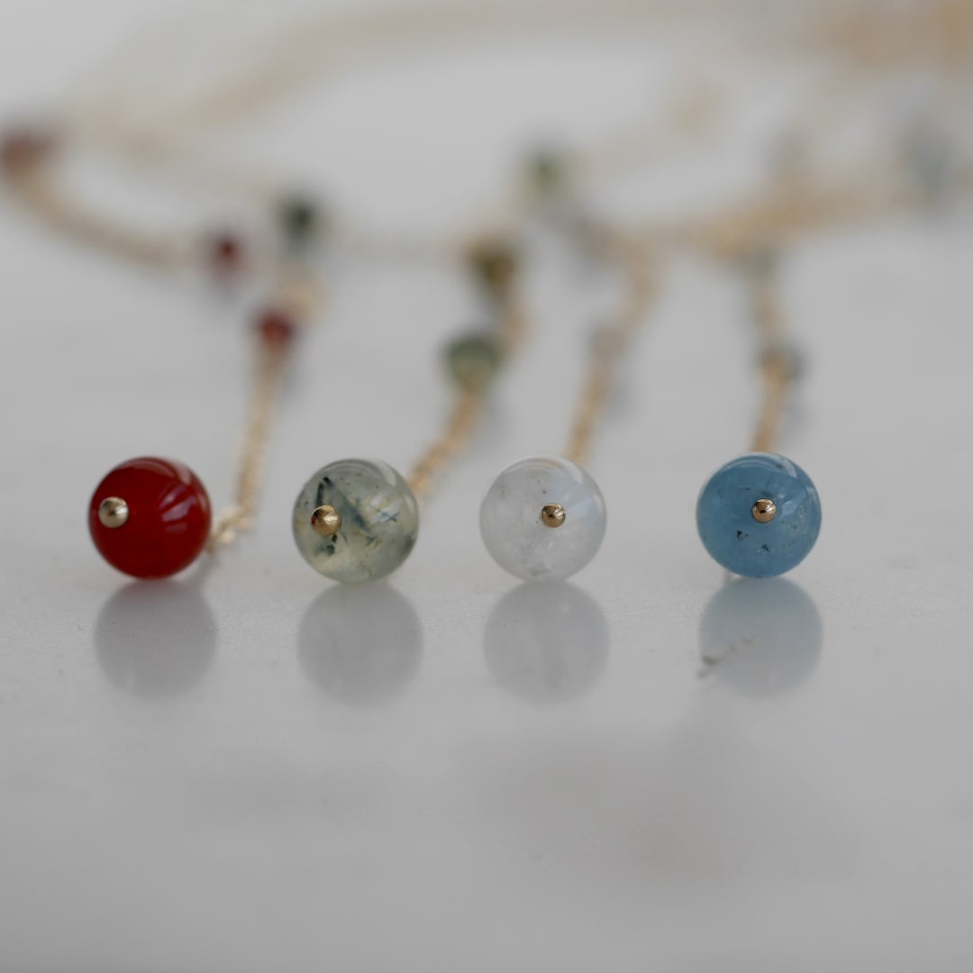 Alchemy Elements Symbolic Gemstone Y Necklace - Etsy UK