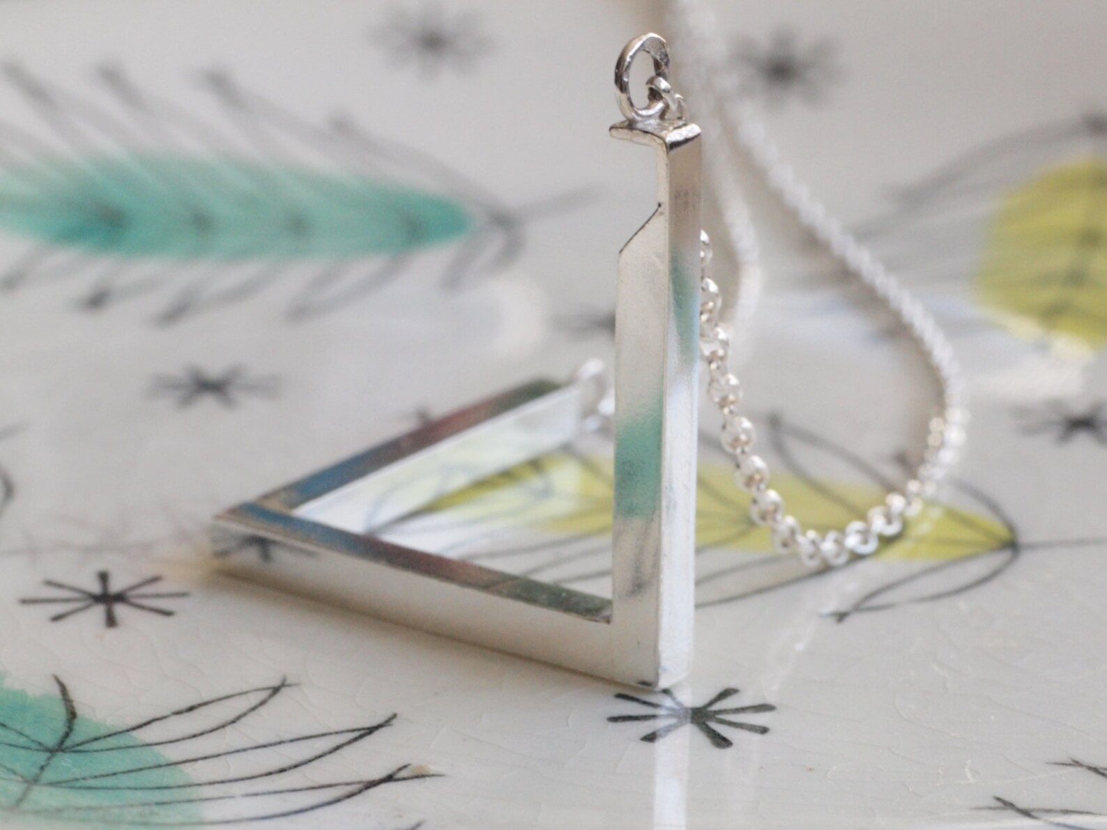 Optical Illusion 3D Impossible Triangle Necklace in Sterling - Etsy UK