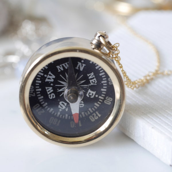 Compass Necklace - Etsy