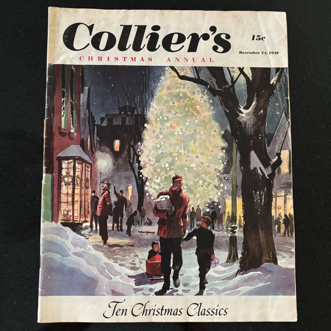 Vintage Magazine: Collier's, Christmas, December 24, 1949 - Etsy