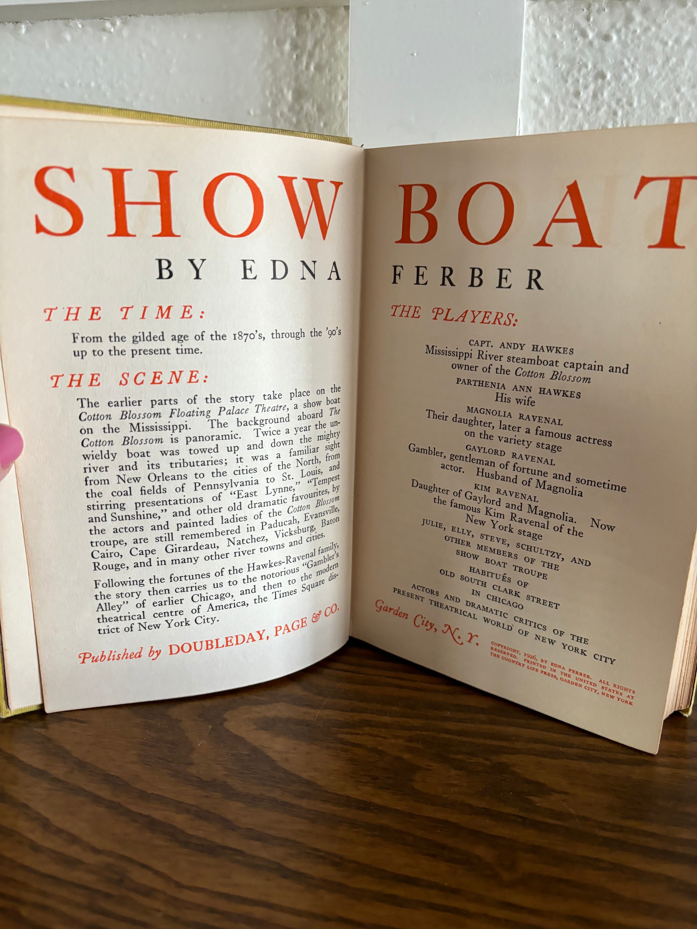 Vintage Book: Showboat by Edna Ferber, 1926 - Etsy