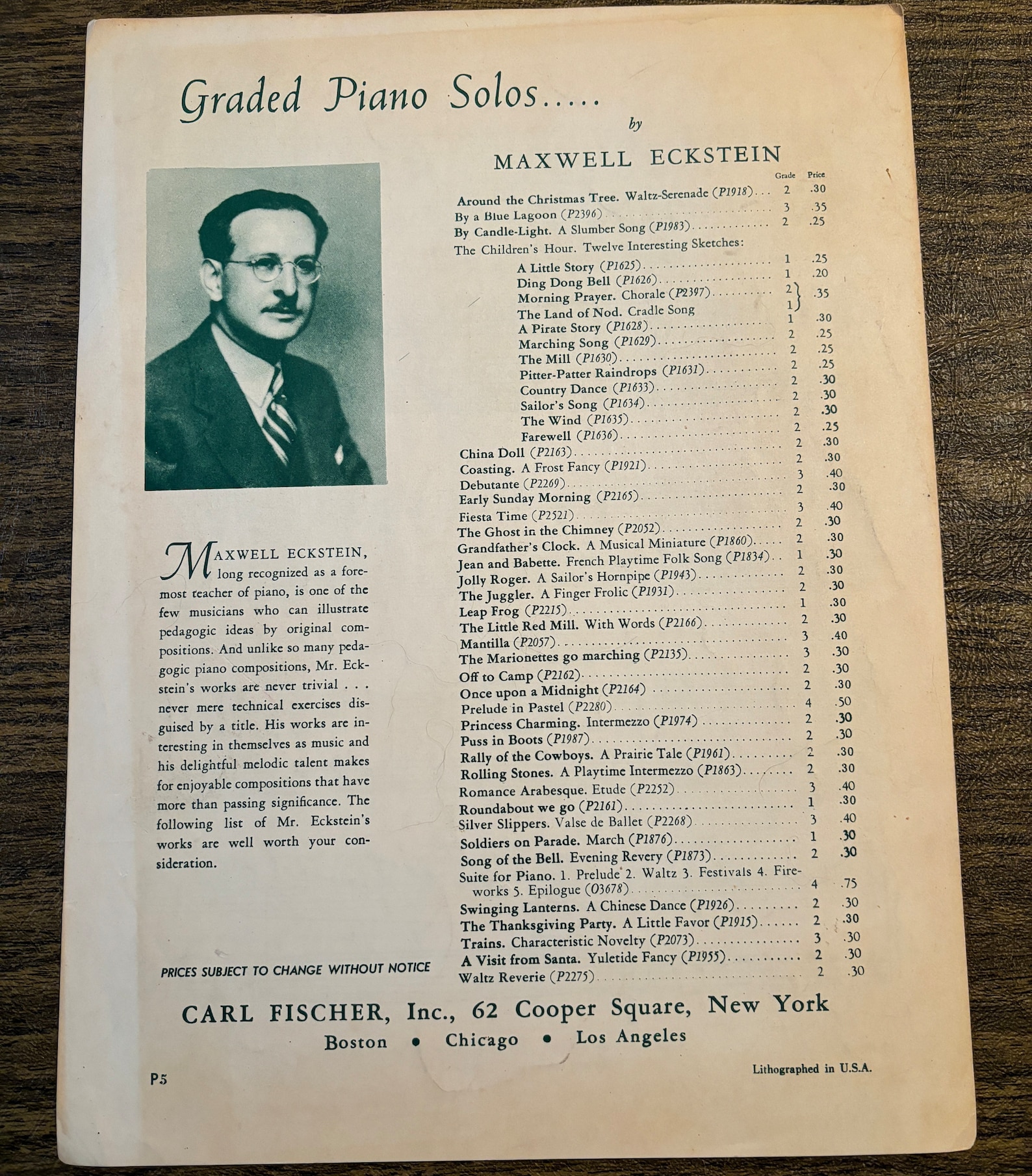 Vintage Christmas Sheet Music: A Visit From Santa by Maxwell Eckstein ...