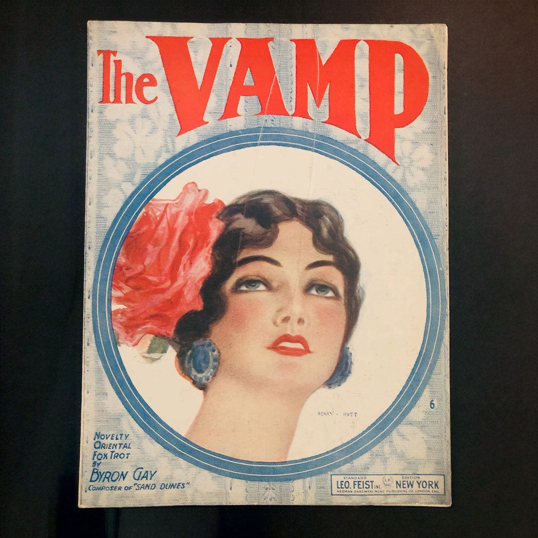 The Vamp Vintage Piano Sheet Music, Novelty Oriental Fox Trot, 1919 - Etsy