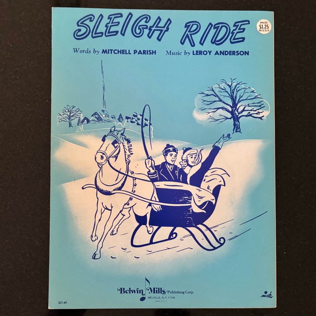 Vintage Sheet Music: Sleigh Ride by Mitchell Parish and Leroy Anderson ...