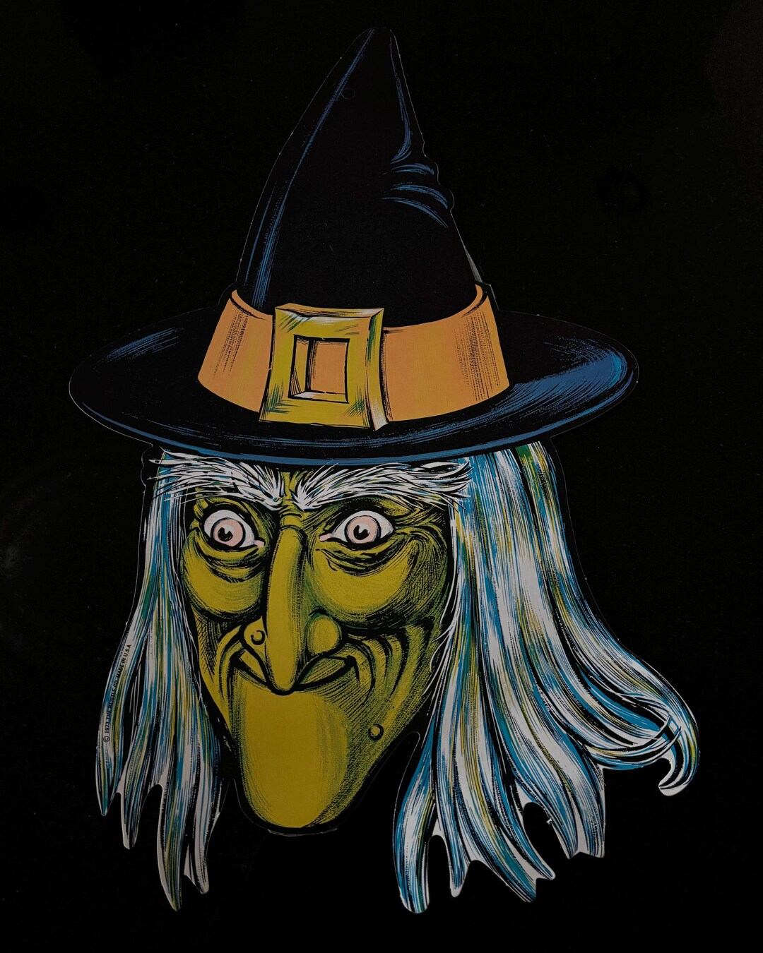 Vintage Beistle Green Witch Halloween Die Cut - 1970s - Etsy