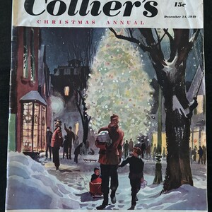 Vintage Magazine: Collier's, Christmas, December 24, 1949 - Etsy