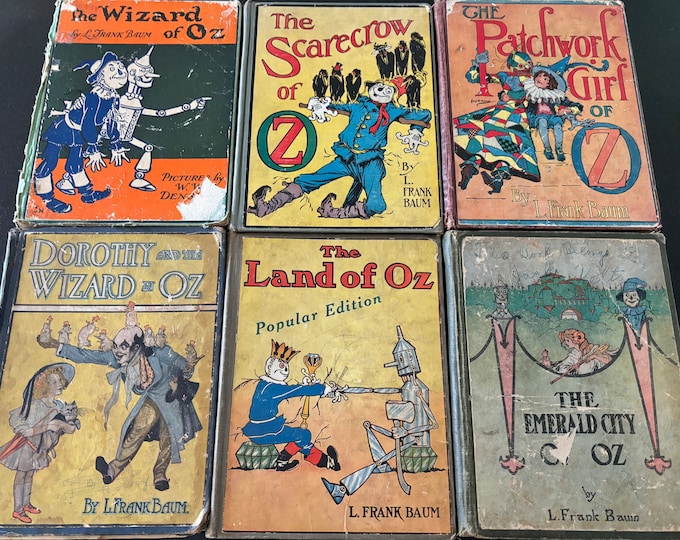 Rare Antique Book Set: 6 Rare Wizard of Oz Books - Early 1900s - Etsy
