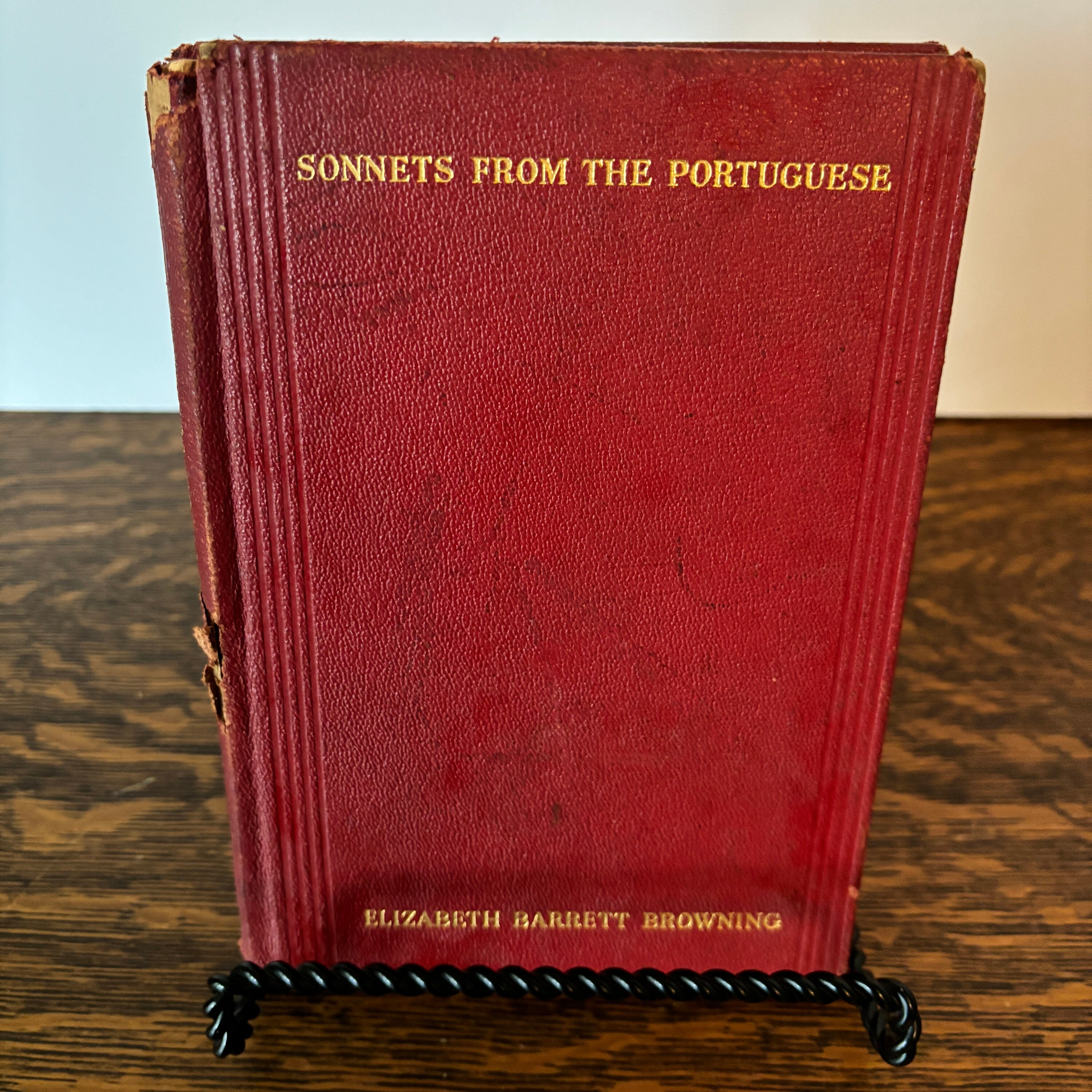 Antique Hardback Book: Sonnets of the Portuguese by Elizabeth Barrett ...