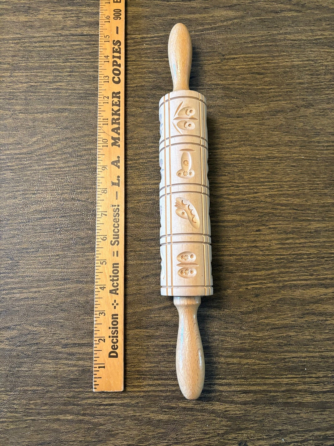 Vintage Springerle Rolling Pin With Butterflies and Bugs - Etsy