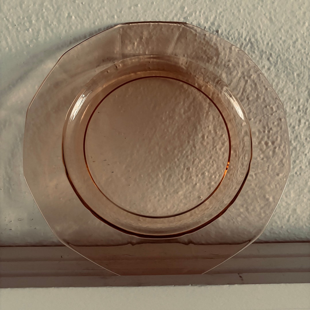 Set of 6 Vintage Fostoria Fairfax Peach/pink/topaz Depression Glass ...