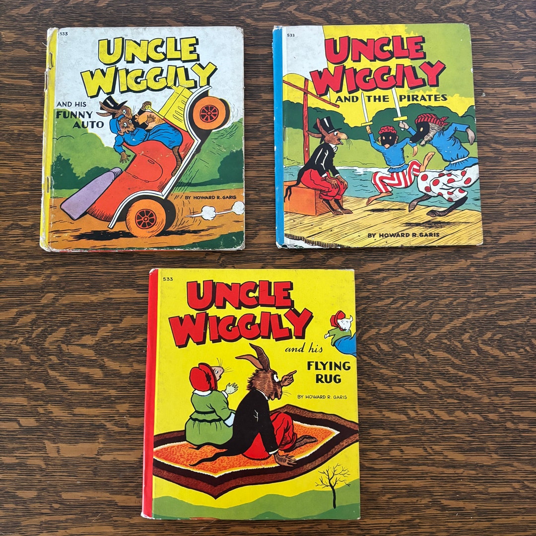 3 Vintage Books: Uncle Wiggly and His Funny Auto, Uncle Wiggly and the ...