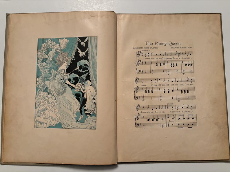 Rare Vintage Fairy Book: the Story Song Book, Words by Harriette Young ...