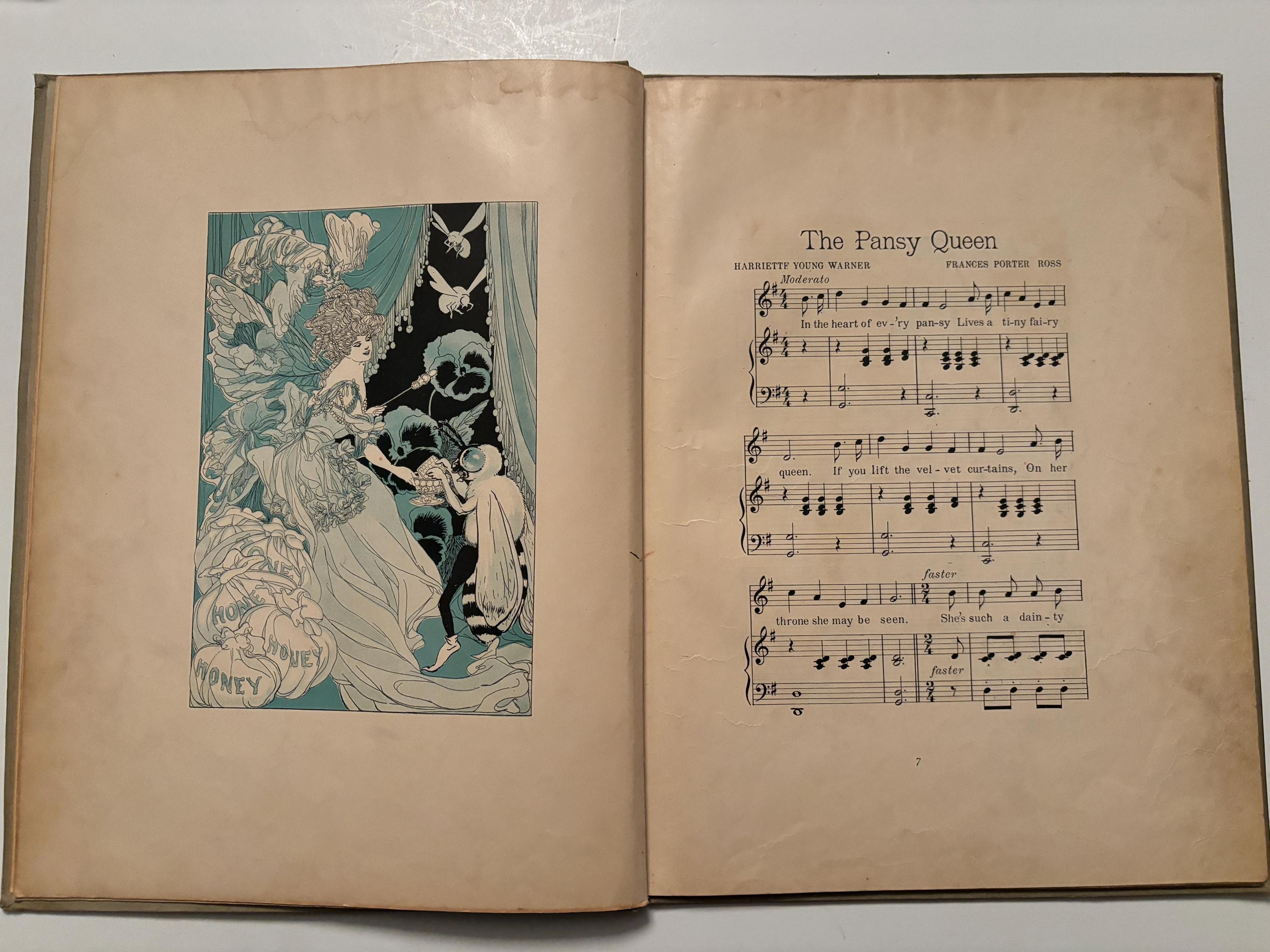 Rare Vintage Fairy Book: the Story Song Book, Words by Harriette Young ...