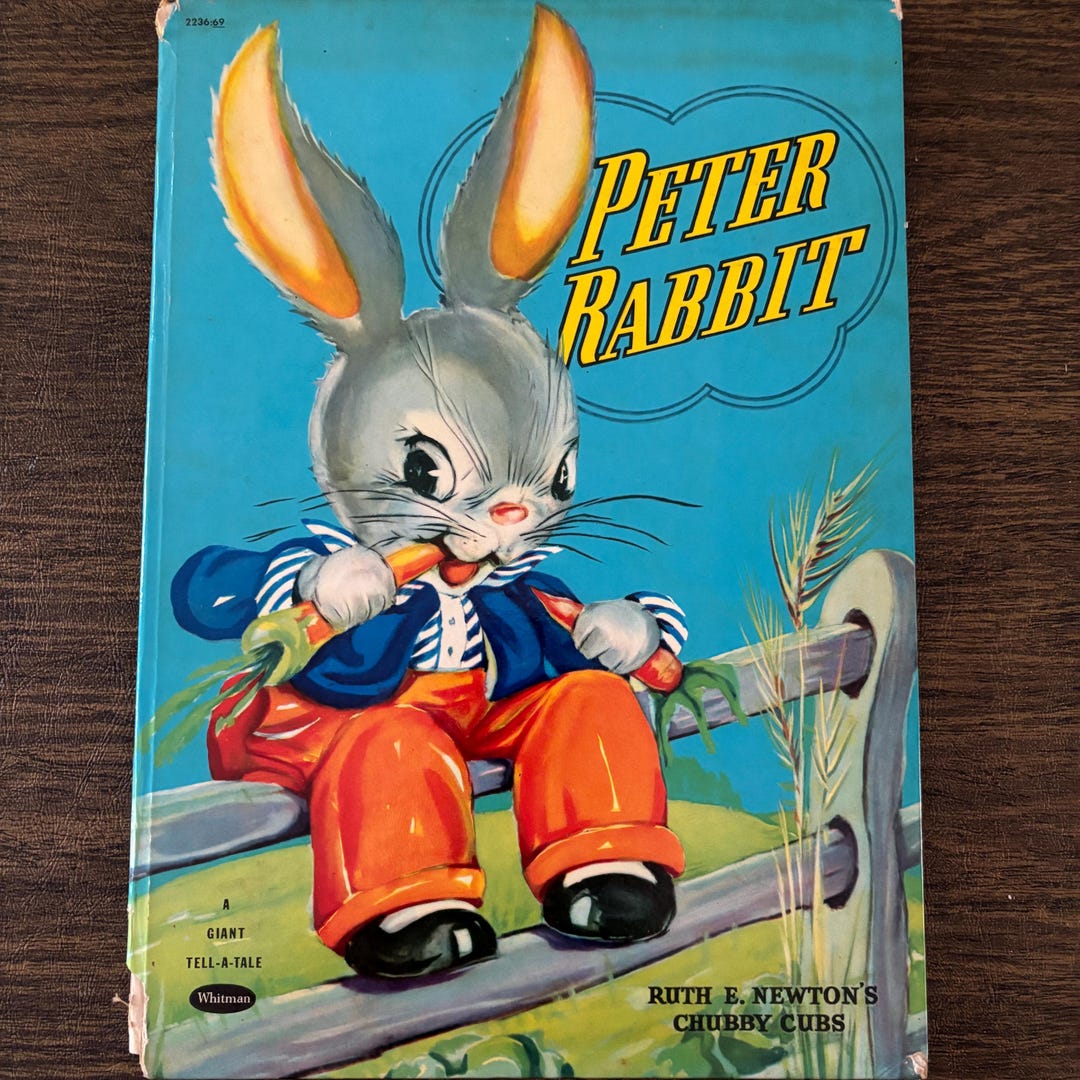 Vintage Peter Rabbit, Whitman Publishing, Illustrated by Ruth E. Newton ...