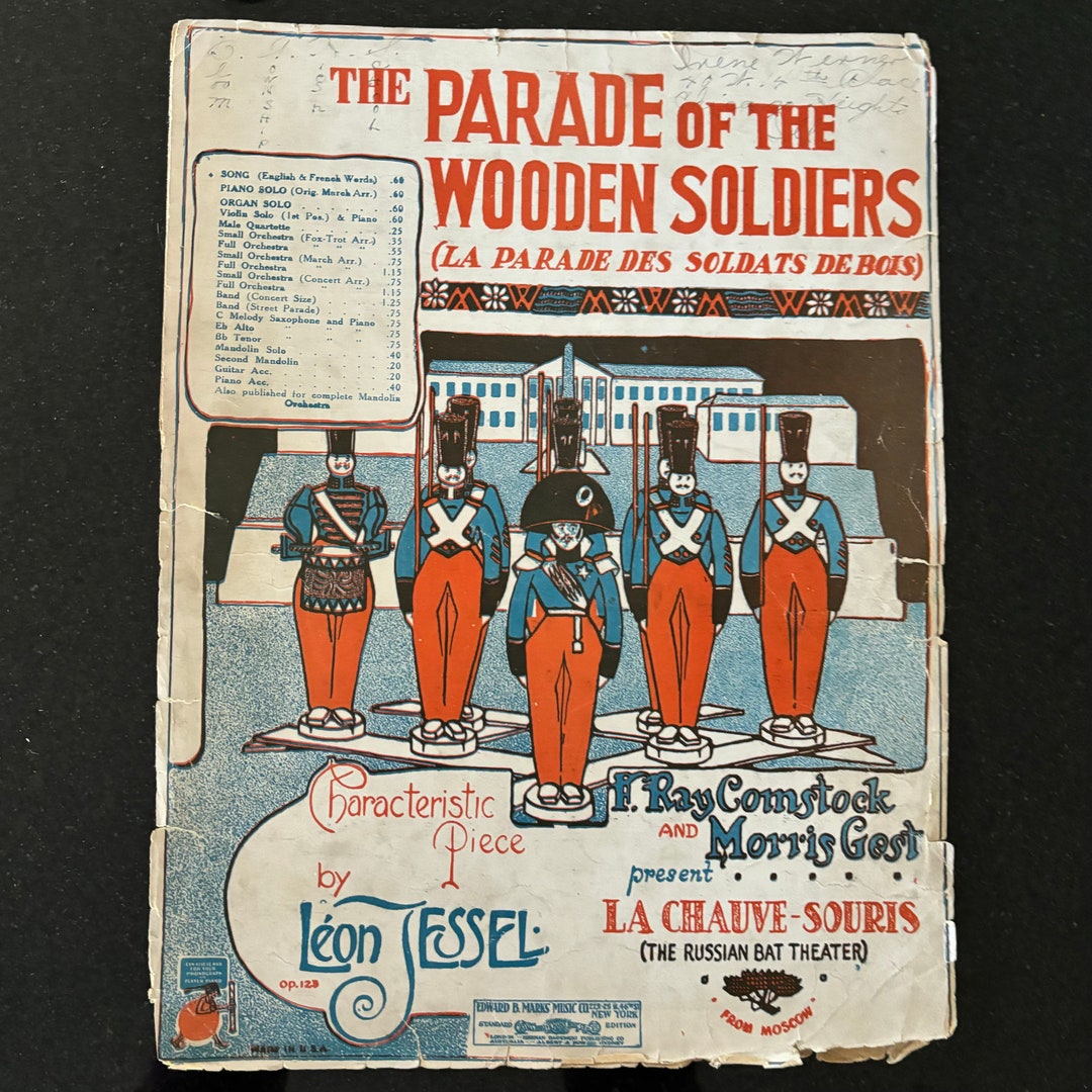 Vintage Sheet Music: Parade of the Wooden Soldiers by Leon Jessel, 1932 ...