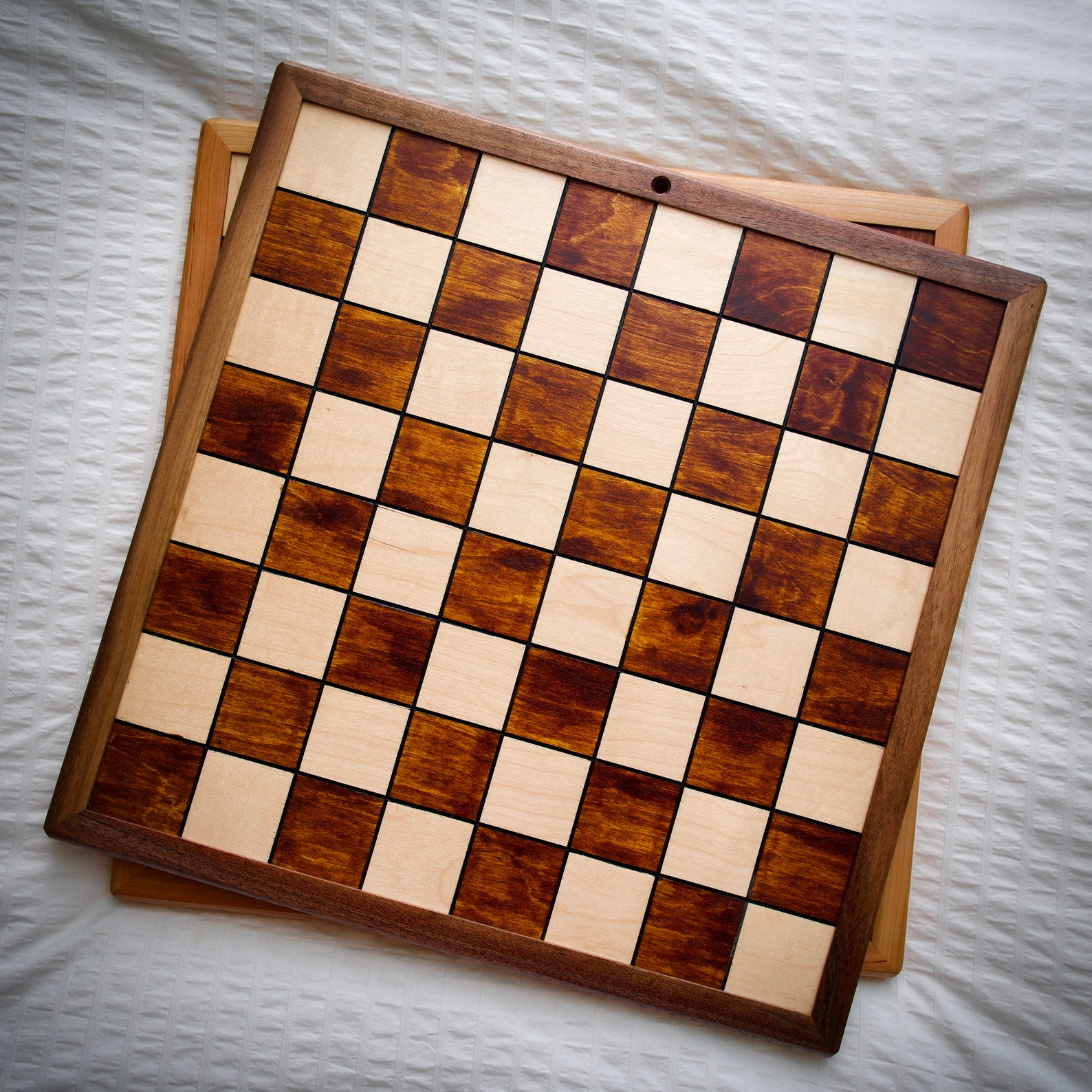 Custom Wooden Checker Board Game with Checkers Vintage | Etsy