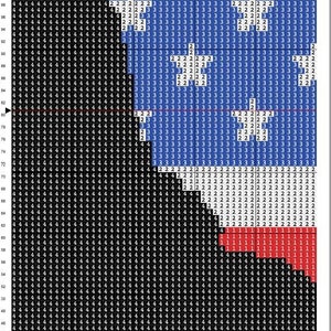 American Flag Crochet Pattern: Graphgan Afghan Throw (PDF Pattern) - Etsy