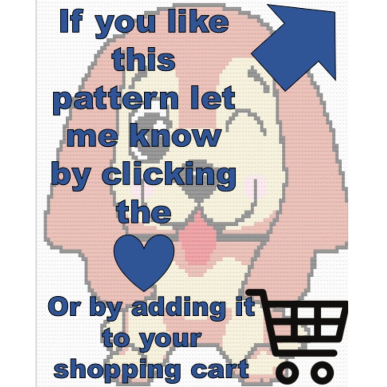 Cocker Spaniel Crochet Pattern: C2C Blanket & Pillow (digital Download ...