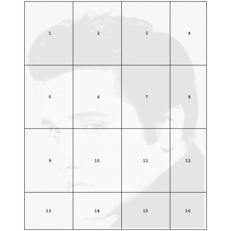 CROCHET ELVIS PATTERN Elvis Portrait Crochet Graph Pattern - Etsy