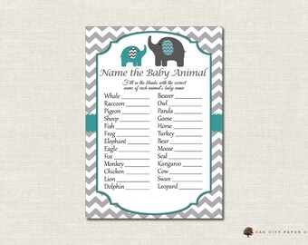 Name the Baby Animal Baby Shower Game Mommy to Bee Baby | Etsy