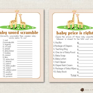 Giraffe Baby Shower Games Baby Shower Games, Giraffe Shower Games ...