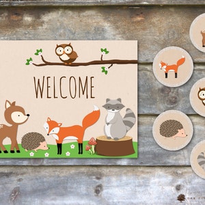 Woodland Baby Shower Party Package - Woodland Animal Baby Shower ...