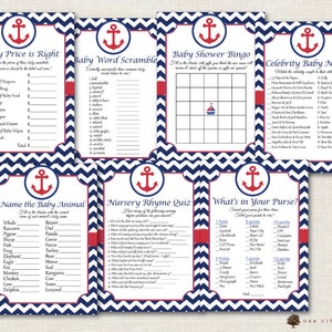Nautical Baby Shower Games - Nautical Shower Games, Beach Baby Shower ...