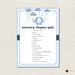 Elephant Nursery Rhyme Quiz Baby Shower Game - Navy Elephant Nursery ...