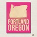 Portland Map of Oregon Love Home Heart Print Multiple Colors 8x10 ...