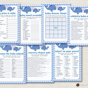 Whale Baby Shower Games - Baby Shower Games, Whale Shower Games ...