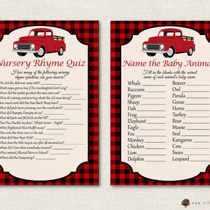 Vintage Truck Baby Shower Games - Truck Shower Games, Pick-up Baby ...