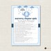 Elephant Nursery Rhyme Quiz Baby Shower Game - Navy Elephant Nursery ...