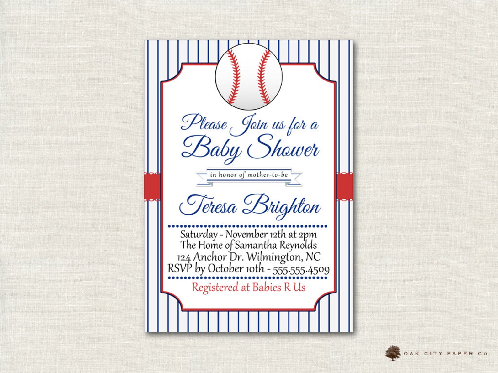 Baseball Baby Shower Invitation Baseball Shower Invitation - Etsy