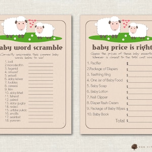 Lamb Baby Shower Games - Little Lamb Shower Games, Lamb Shower Games ...