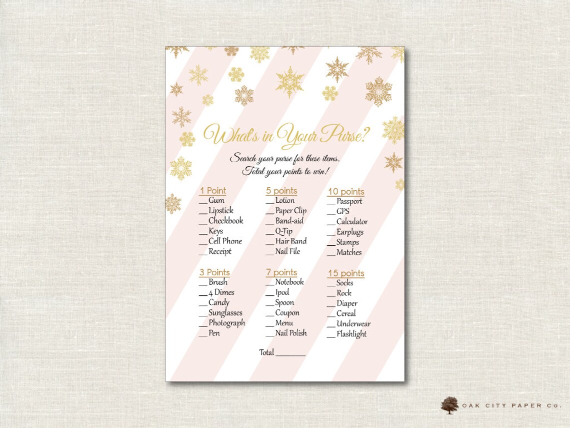 Winter Baby Shower Games Christmas Baby Shower Games | Etsy