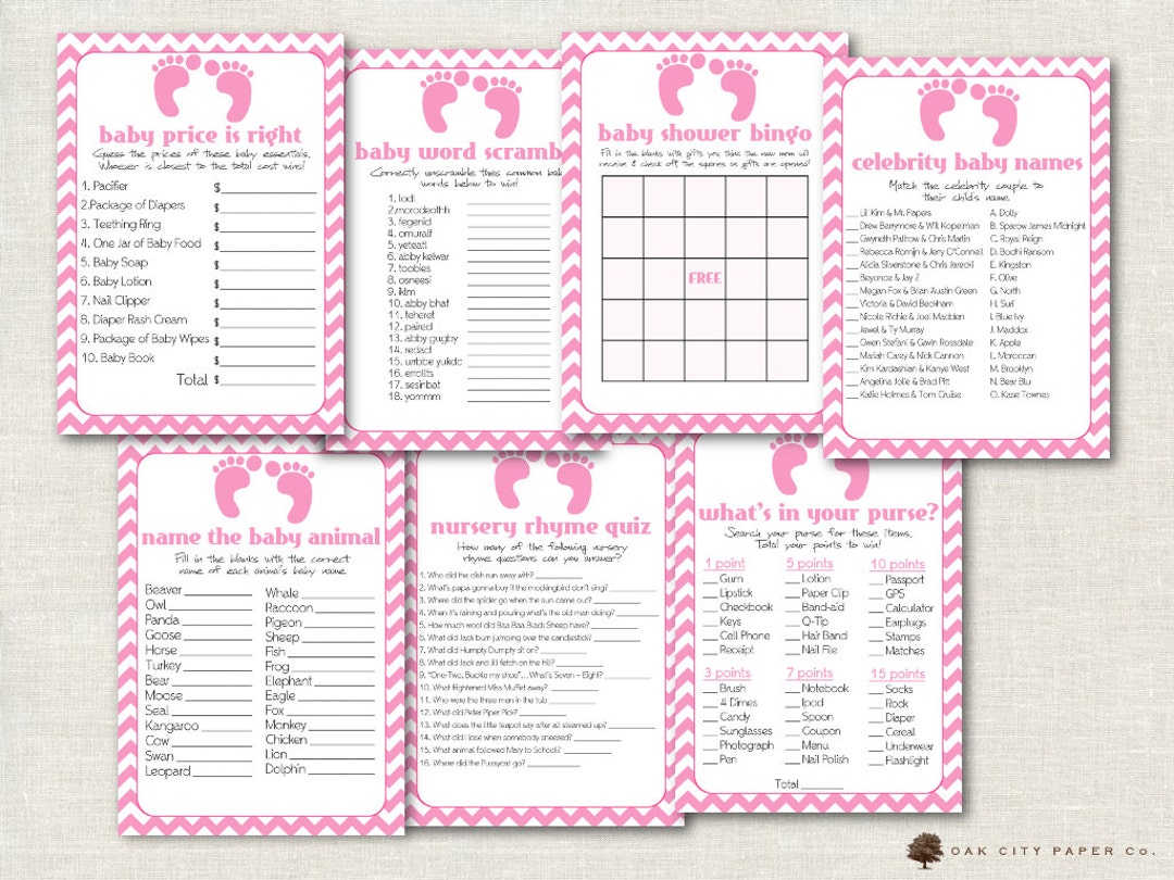 Footprint Baby Shower Games - Baby Shower Games, Barefoot Shower Games ...