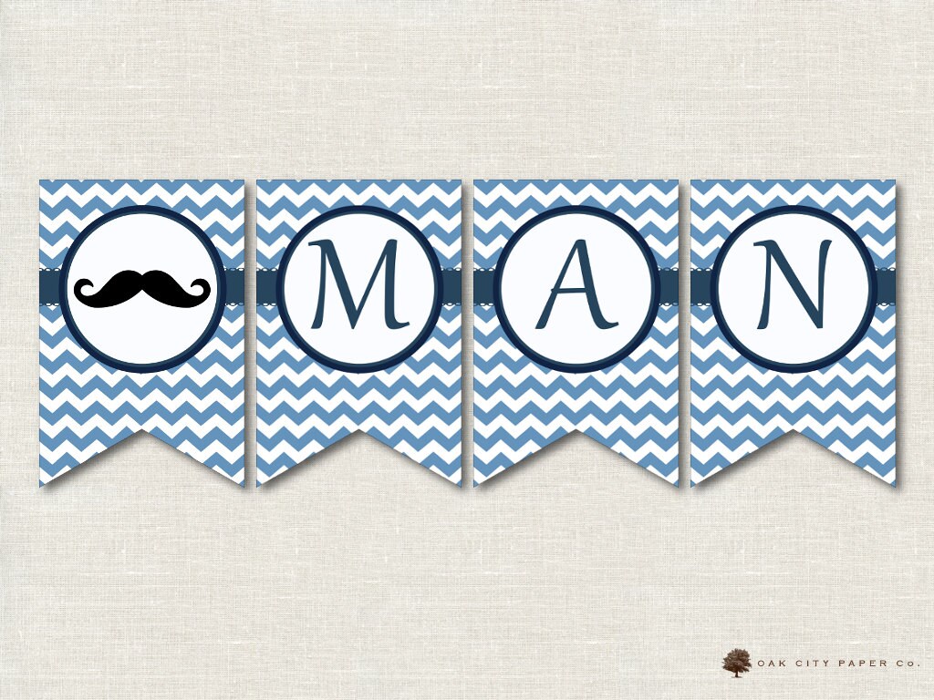 Mustache Baby Shower Decorations Mustache Shower Banner - Etsy