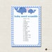 Whale Baby Shower Word Scramble, Whale Word Scramble, Baby Shower Baby ...