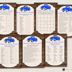 Vintage Truck Baby Shower Games - Truck Shower Games, Pick-up Baby ...