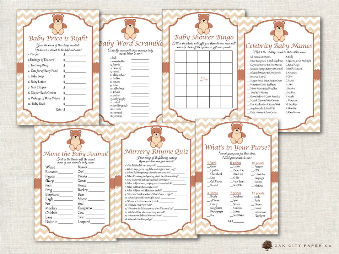 Teddy Bear Baby Shower Games - Teddy Bear Baby Shower Games, Bear ...
