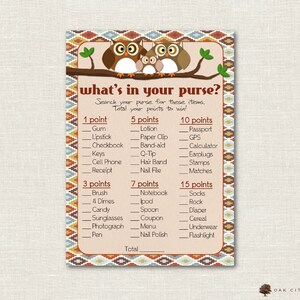 Owl Baby Shower Games Package Baby Shower Games, Owl Shower Games ...