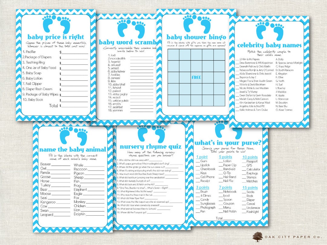 Footprint Baby Shower Games - Baby Shower Games, Barefoot Shower Games ...
