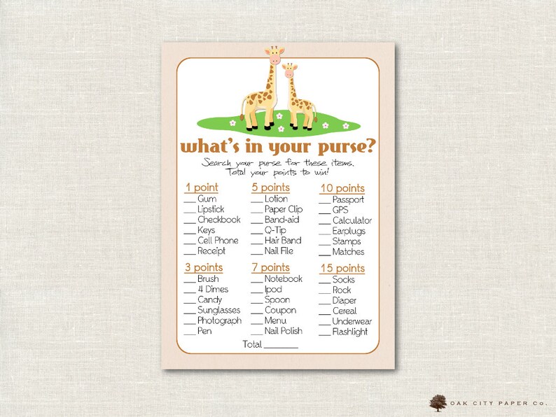 Giraffe Baby Shower Games - Baby Shower Games, Giraffe Shower Games ...